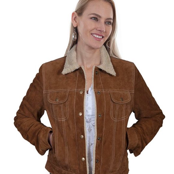 Scully | Jackets & Coats | Ladies Scully Leather Suede Jean Jacketbrcl3 ...